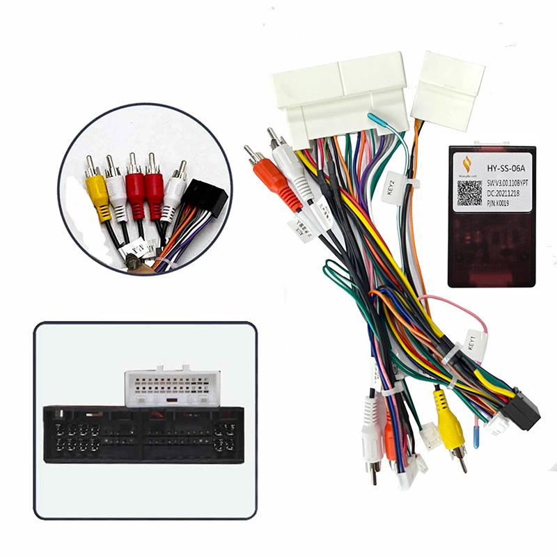 Проводка питания для hyundai / kia 2010+ (4rca + canbus + камера ...